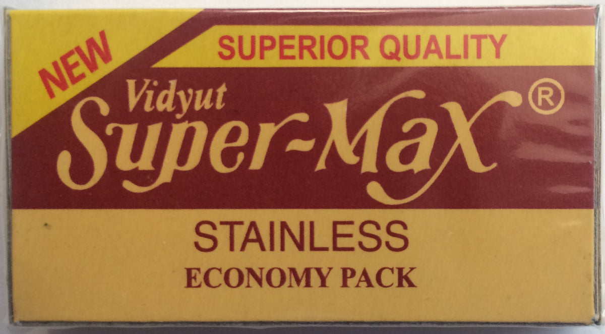 Supermax Stainless Steel Double Edge Shaving Blades – BigDealsMart