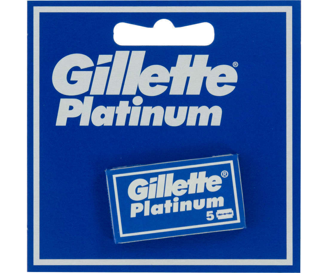 Gillette Platinum Blue Double Edge Razor Shaving Blades – BigDealsMart